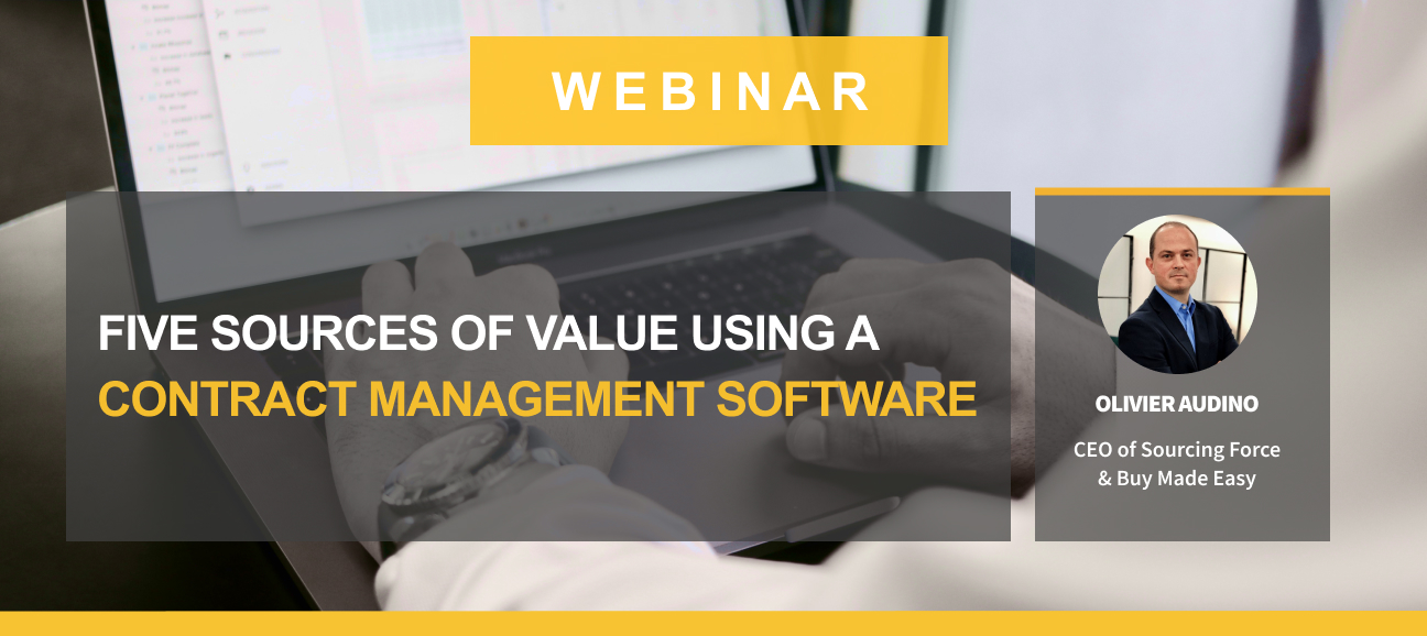 Five Sources of Value using a Contract Management software - Sourcing Force