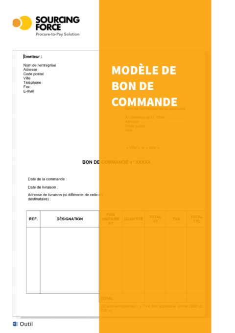 Modèle bon de commande - Sourcing Force